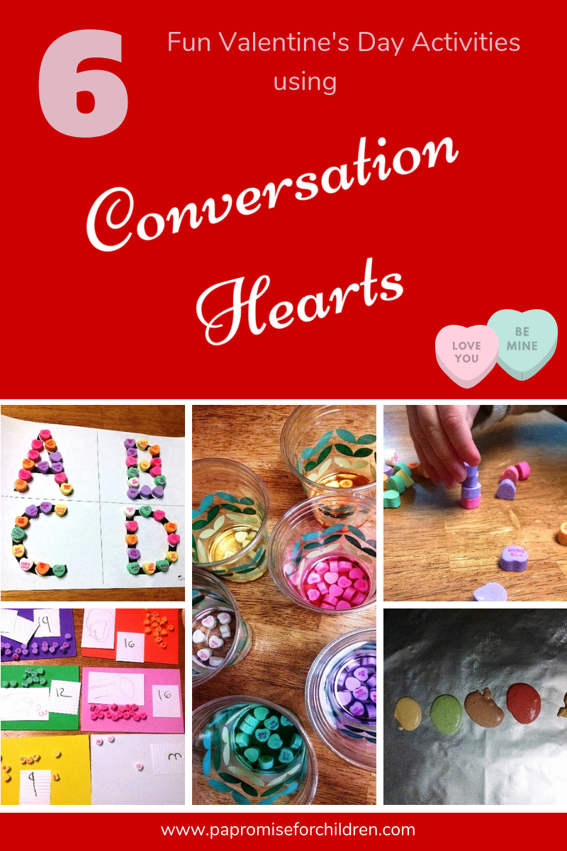 6 Fun Valentine’s Day Activities Using Conversation Hearts – PA Promise ...