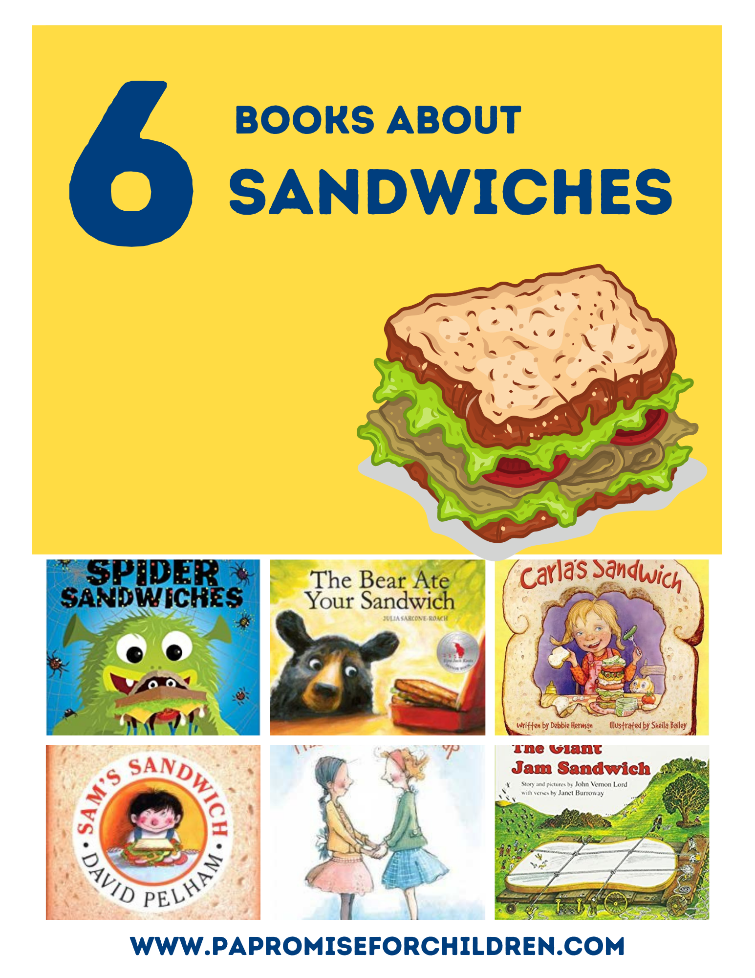 6 Books about Sandwiches – PA Promise for Children