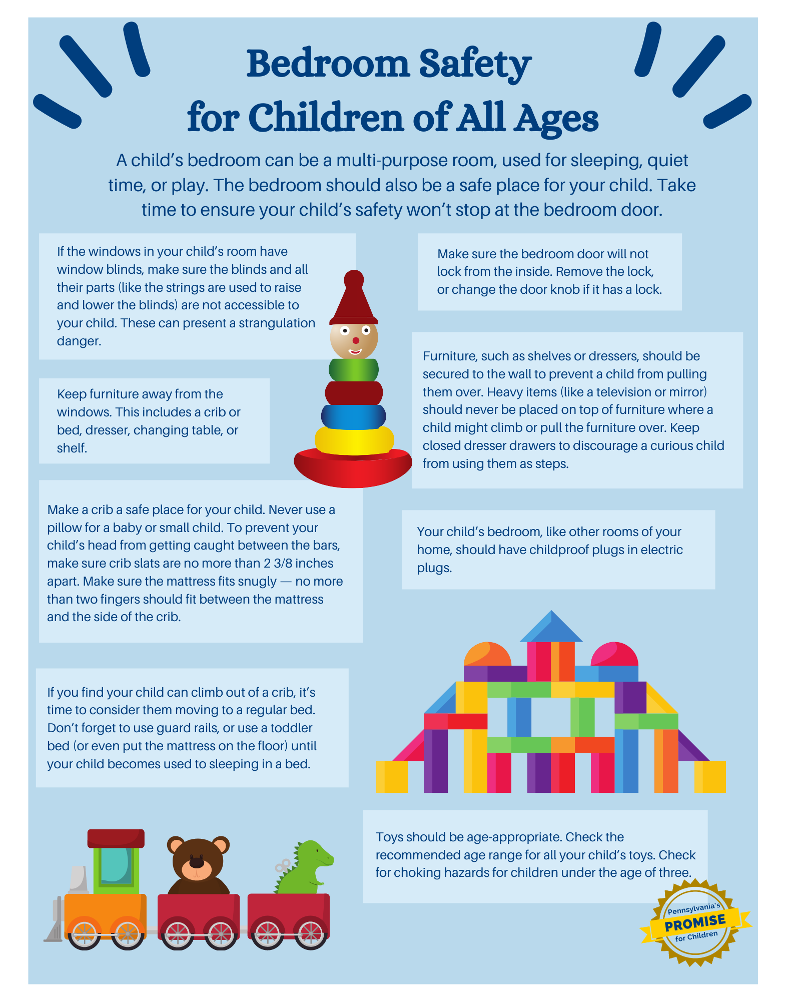 Bedroom Safety for Children of All Ages – PA Promise for Children
