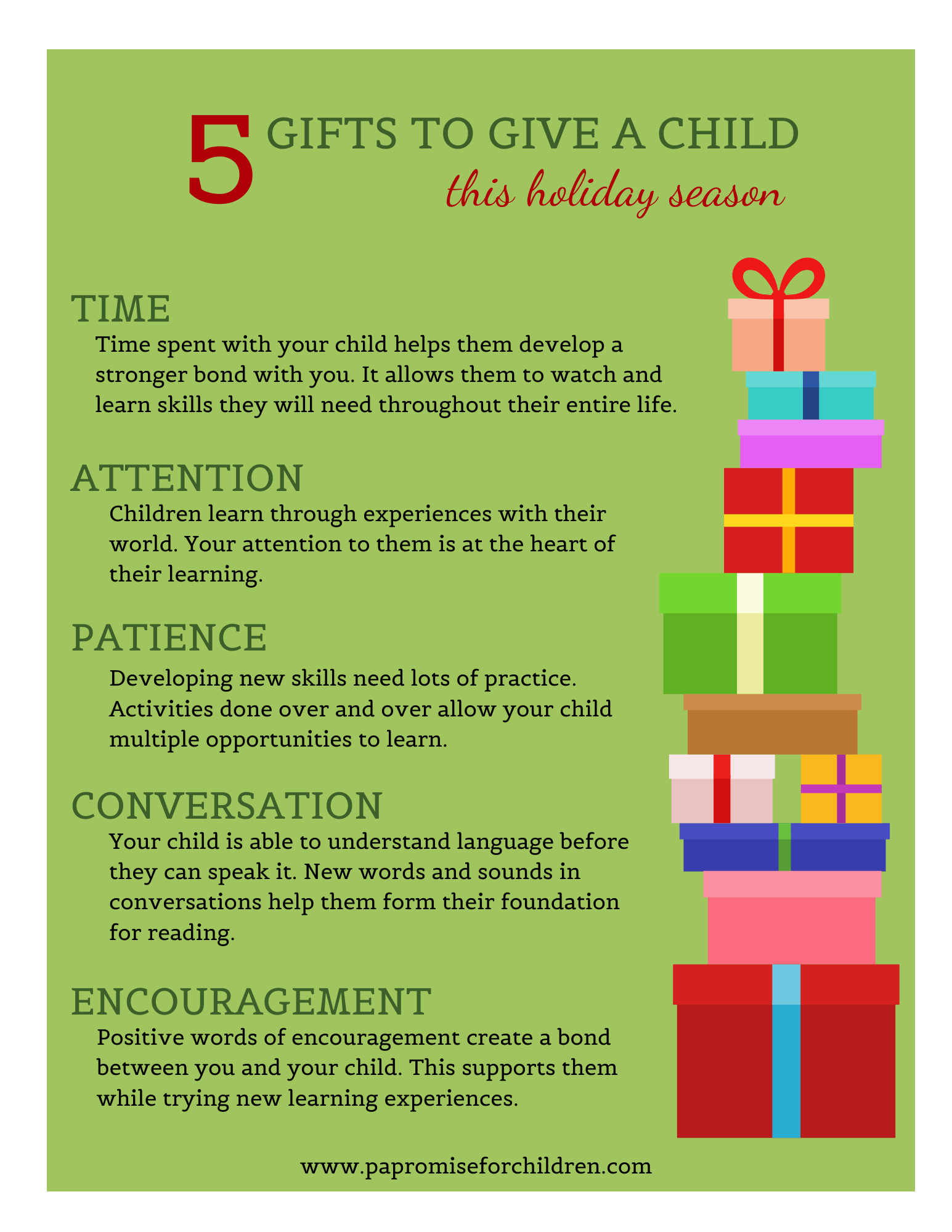5 Gifts to Give a Child this Holiday Season – PA Promise for Children